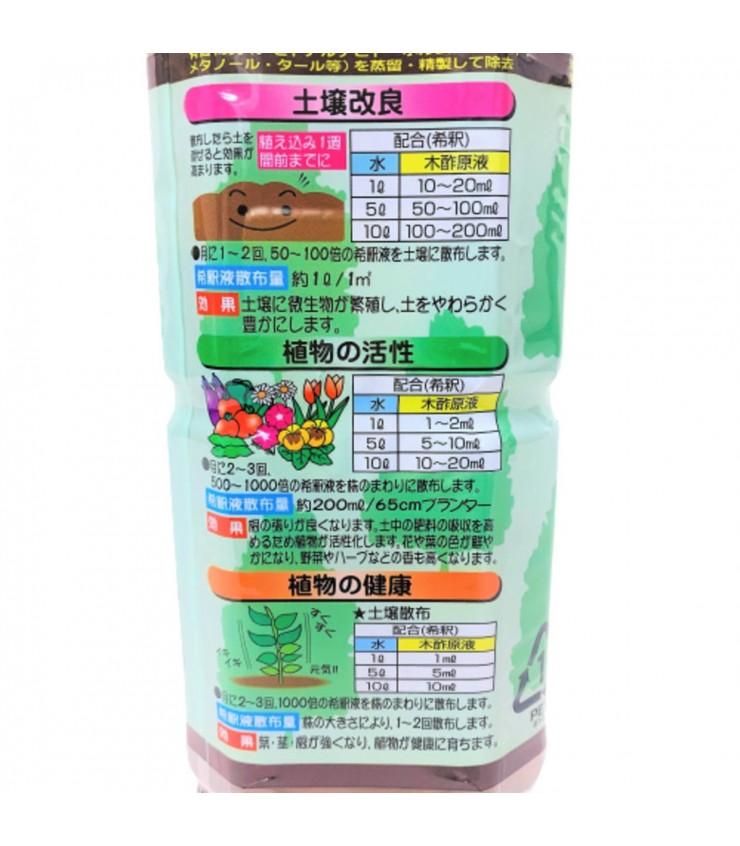 Aged Wood Vinegar - Pyroligneous Acid (Toyochu)