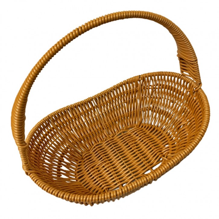 PVC Wicker Basket with Handle