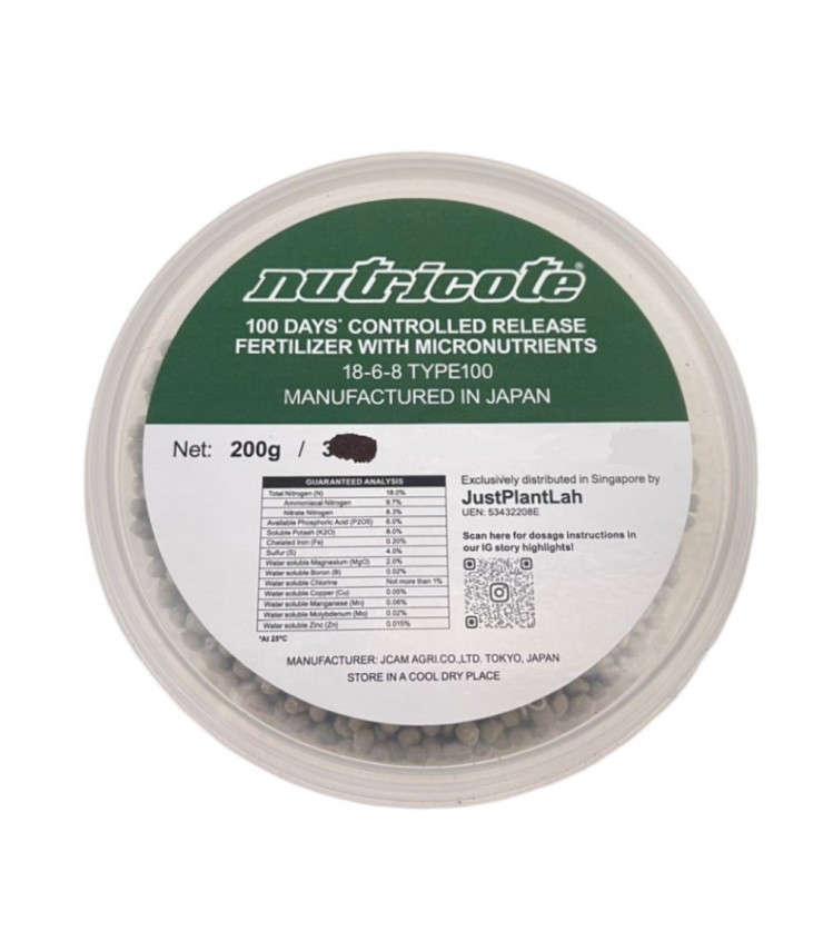 Controlled Release Fertilizer Type100 NPK-18-6-8 (Nutricote JAPAN)