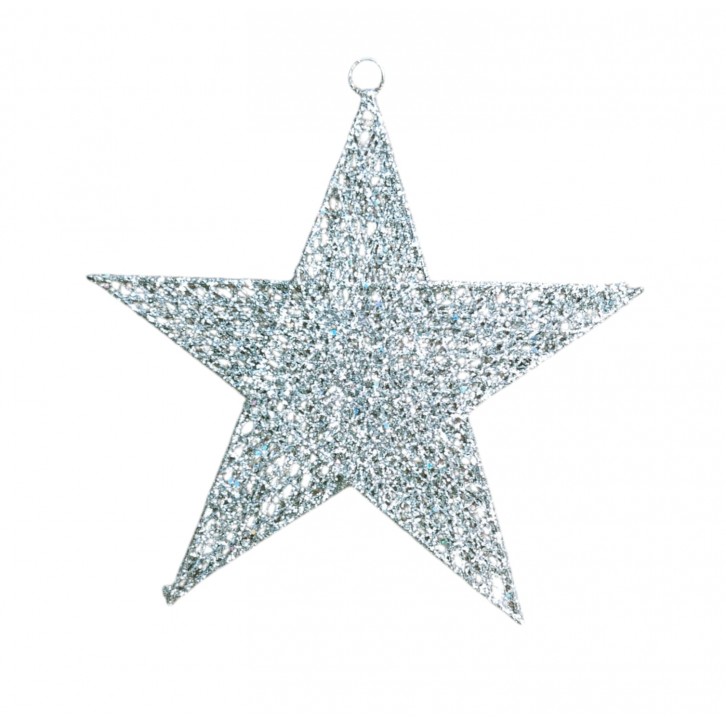 Glittering 2D Christmas Star