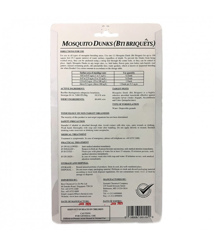 Mosquito Dunks (BTI Briquets)